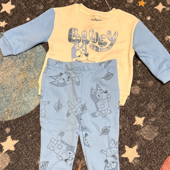Bluey | Matching Sets | Bluey Kids Matching Set Blue And Cream | Poshmark